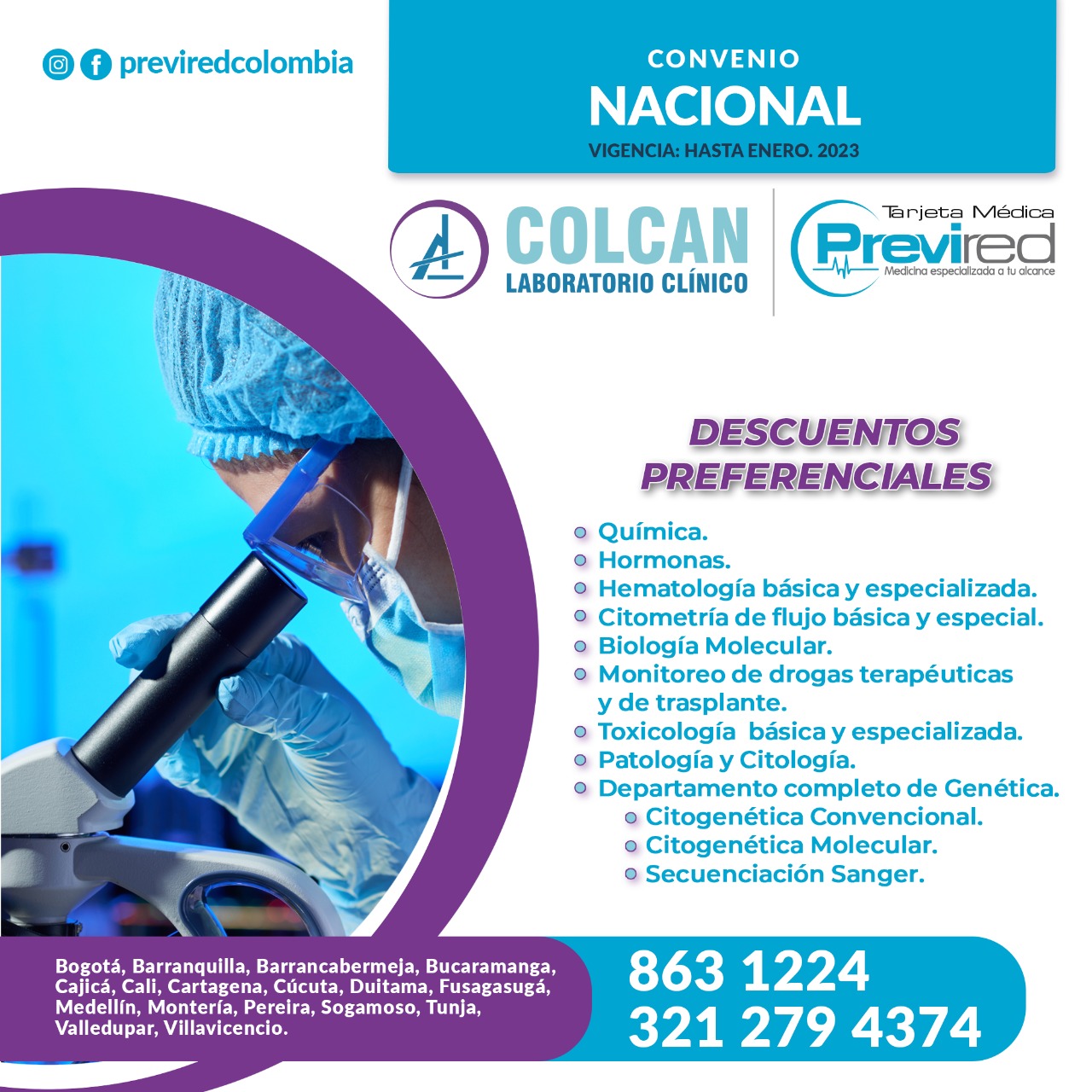 COLCAN Laboratorio Clínico | Directorio de servicios Previred